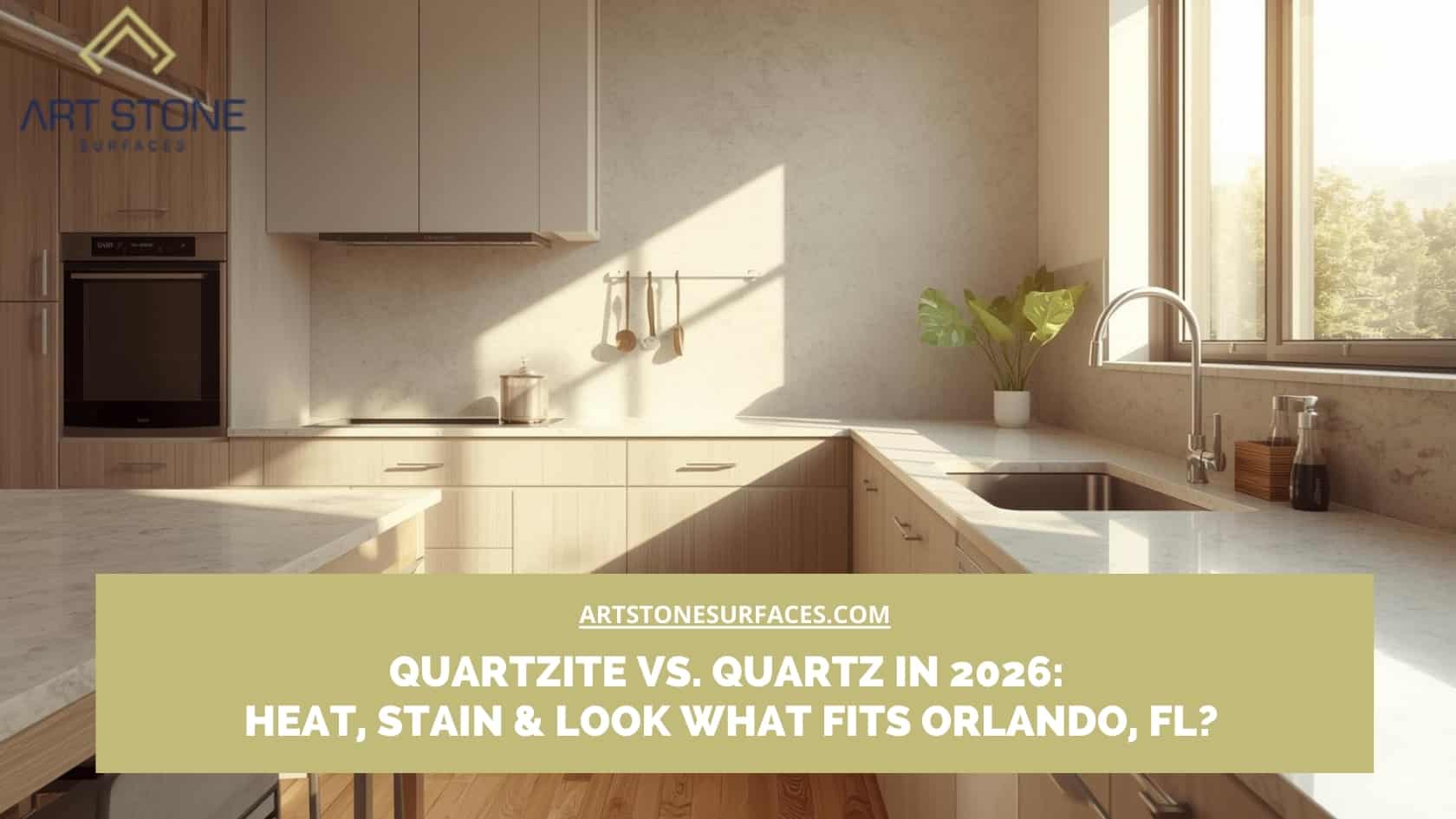 Quartzite vs. Quartz in 2026: Heat, Stain & Look What Fits Orlando, FL ...
